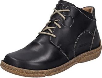 Josef Seibel Femme Bottines &agrave; Lacets Neele 46, Dame Bottines,Largeur G (Normale),Semelle int&eacute;rieure Amovible,Noir (Schwarz),37 EU / 4 UK