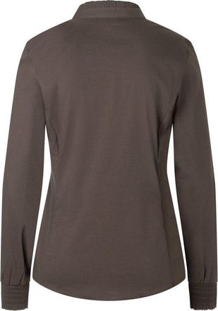 More & More Langarmbluse feminine Stretchbluse, R&uuml;schenkragen