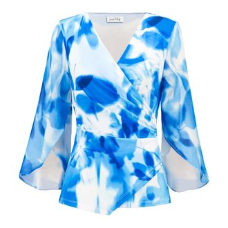 Joseph Ribkoff Femme, Blouses et Chemises, Multicolore, Taille: 42 FR Chemisier &agrave; fleurs &agrave; col en V
