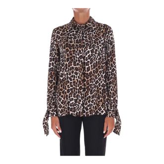 Elisabetta Franchi Femme, Blouses et Chemises, Brun, Taille: 42 FR Camicia