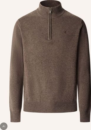 Hackett Pullover Lambswool Hzip beige