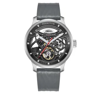 Heritor Marcell Skeleton Zifferblatt Automatik-Uhr