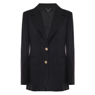 Kocca Femme, Vestes, Noir, Taille: 38 FR Veste Élégante Rayée