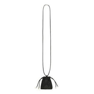 Saint Laurent Mini Airpod Holder Pouch Econyl Riemen - - Bags - Herren - Schwarzk - ONE SIZE