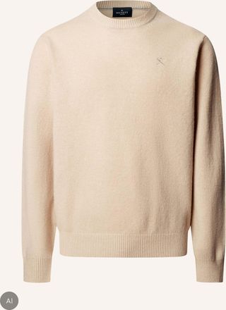Hackett Pullover Lambswool Crew beige