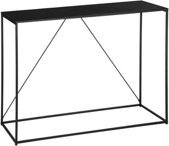 Atmosphera Console en m&eacute;tal pour fournir lentr&eacute;e ou le salon de couleur noire l. 120 x P. 40 x H. 85 cm