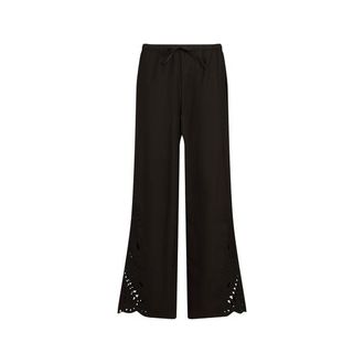 Object Pantalon Madia en coton &agrave; broderie anglaise