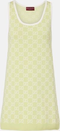 Gucci Minikleid GG aus Baumwoll-Jacquard