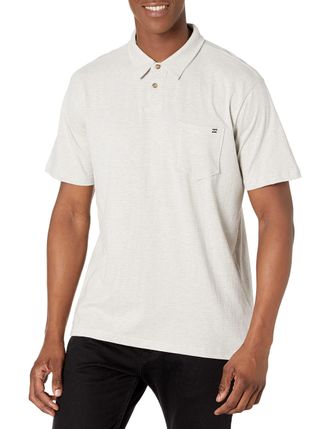 Billabong Billabong Herren Classic Polo Shirt Polohemd, Hellgrau meliert, Mittel