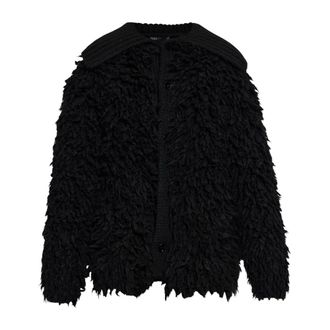 Dolce & Gabbana Strickjacke mit Fell-Effekt - - Knitwear - Herren - Schwarzk - M