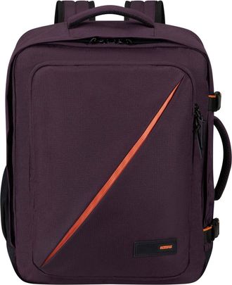 American Tourister Take2Cabin - EasyJet Kabinentasche 45 x 36 x 20 cm, 38 L, 0.70 kg, Handgepäck, Flugzeug Rucksack M Underseater, Lila (Dark Plum)