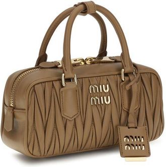 Miu Miu Arcadie Shoulder Bag - Beige