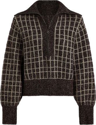 Varley pull Furley à carreaux - Gris