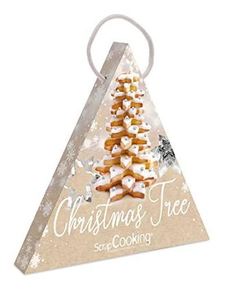 ScrapCooking 3953 Kit Arbre de No&euml;l, Acier Inoxydable, Inox, 22,5 x 22 x 3 cm, Gris