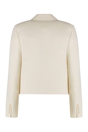 Max Mara Womens Cotton Jacket Asturie White Blazers