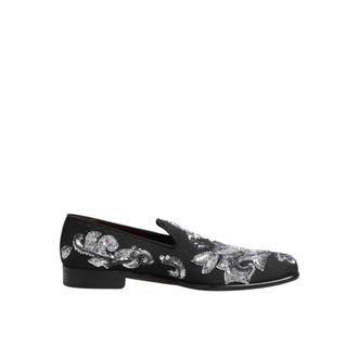 Dolce & Gabbana Pailletten-Loafer - - Shoes - Herren - Schwarzk - 44 EU