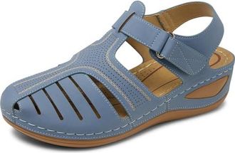 Generic Sandales orthop&eacute;diques compens&eacute;es pour femme - Soutien de la vo&ucirc;te plantaire - Antid&eacute;rapantes - Bout ferm&eacute; - Sandales de p&ecirc;cheur &agrave; talon bas - Chaussu