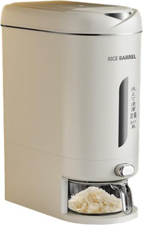 Generic Reisbehälter 10L/20L - robuste Kunststoff Aufbewahrungsbox, lange Vorratsdose | luftdichte und insektenfeste Reiskorn Aufbewahrung mit schmalem Design