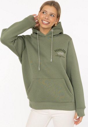 Zwillingsherz Hoodie Wings glamour&ouml;se Stickerei mit Fl&uuml;geln, Pailletten, gl&auml;nzende Kordel