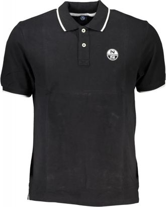 North Sails Kurzarm Polos aus schwarzer Baumwolle - - Tops - Herren - Schwarzk - S
