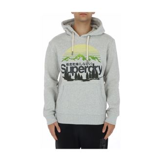 Superdry Bergdruck Hoodie f&uuml;r M&auml;nner - - Sweatshirts & Hoodies - Herren - Grau - M