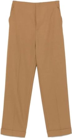 Alberta Ferretti Femme, Pantalons, Brun, Taille: 40 FR Pantalone