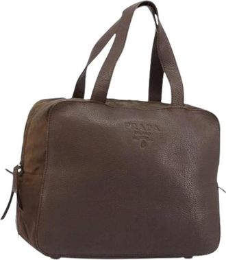 Prada Sac &agrave; main vintage Pre-owned - Femme - Pre-owned - Brun - Taille: ONE Size