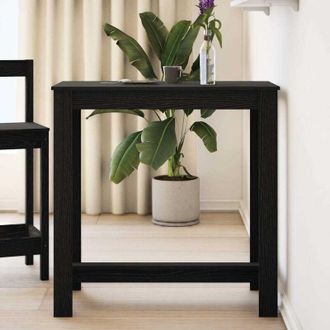 vidaXL Bartisch Schwarze Eiche 102 x 50 x 103,5 cm Holzwerkstoff Vidaxl