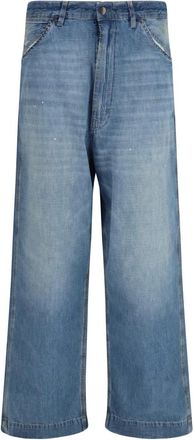 Maison Margiela Jean large &agrave; d&eacute;tails patchwork - Homme - Jeans - Bleu - Taille: W38