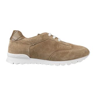 Kiton Wildleder- und Krokodilleder-Sneakers - - Shoes - Herren - Beige - 42 1/2 EU