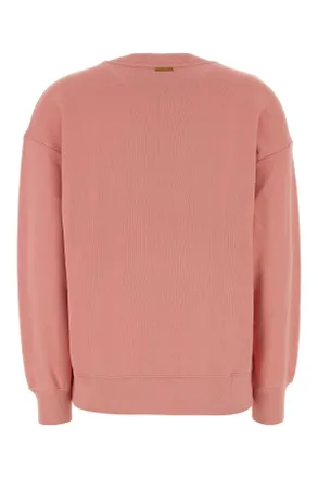 Michael Kors Womens Pink Cotton Sweatshirt Primrose Exterior: Maglie Sweater