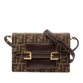 Fendi Pre-owned Canvas Shoulder Bag - - Pre-owned - Damen - Braun - ONE SIZE