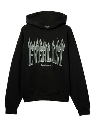 Palm Angels x Everlast Hoodie mit Logo-Print - Schwarz
