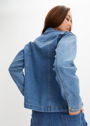 Bonprix Jeansjacke bequeme Passform, mit Brust- und Eingriffstaschen