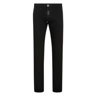 Philipp Plein Homme, Jeans, Noir, Taille: W34 Jeans Coupe Droite Supreme Fit Basic