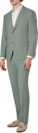 Daniel Hechter Herren Anzug gr&uuml;n Schurwoll-Stretch