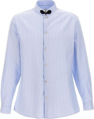 Valentino Garavani Gestreiftes Oxford-Hemd - - Shirts - Herren - Blau - XL