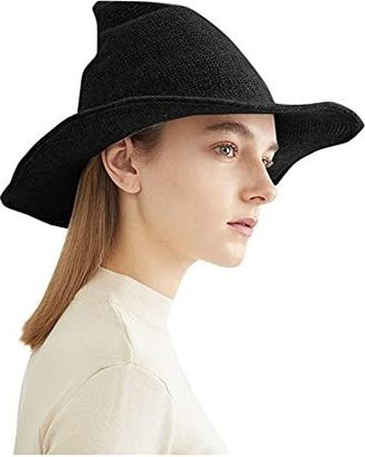 Generic Cocila Casquettes Souples Hommes dhalloween pour Femmes Chapeau Sorci&egrave;Re Tricot&eacute; De Sorceleur Casquettes Baseball Casquette Chasse Hommes Casquette Im