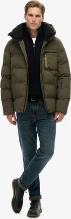 Superdry Sports - Doudoune de ski - Kaki d&eacute;lav&eacute;-Vert