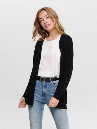Only Cardigan Langes Design Stretch Strickjacke Cardigan Mantel mit Taschen ONLLESLY ONLLESLY L/S OPEN CARDIGAN KNT NOOS