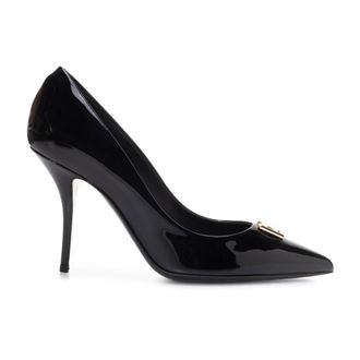 Dolce & Gabbana Patentlederpumps mit DG-Logo - - Shoes - Damen - Schwarzk - 36 EU