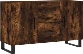 vidaXL Buffet chêne fumé 100x36x60 cm bois dingénierie Vidaxl