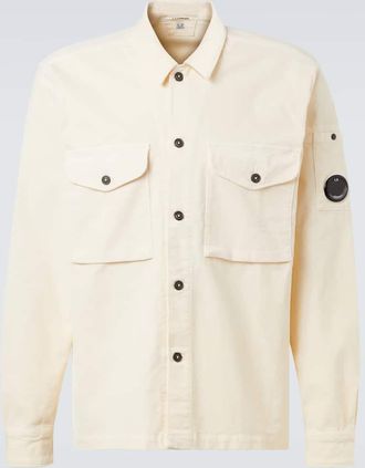 C.P. Company Surchemise Lens en coton m&eacute;lang&eacute;