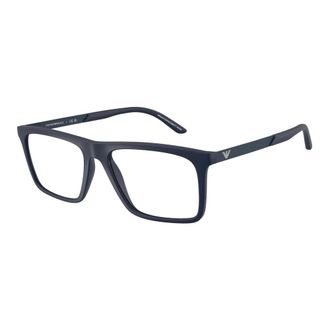 Emporio Armani Homme, Accessoires, Bleu, Taille: 55 MM Lunettes Ea3253 en Bleu