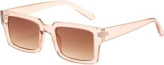 Generic Lunettes De Soleil &Agrave; Monture Carr&eacute;e For Hommes Et Femmes, Id&eacute;ales For Les Sorties En Ville Ou F&ecirc;tes(Orange)