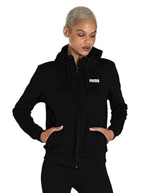 Puma Sweat à Capuche Entièrement Zippé Essentials Femme XS Black