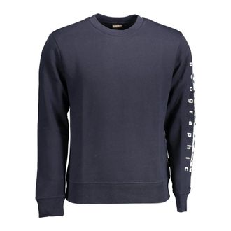 Napapijri Blaues Sweatshirt Rundhals Druck Logo - - Sweatshirts & Hoodies - Herren - Blau - 2XL