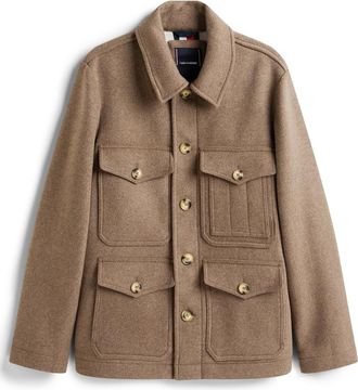 Tommy Hilfiger Fieldjacket aus einem Wollmix, Regular Fit in