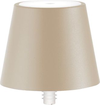 Zafferano Poldina Stopper Lampe, Kabellose und Wiederaufladbare Flaschenlampe mit Touch Control, Geeignet für den Innen- und Außenbereich, Dimmer, 2200-3000 K, 