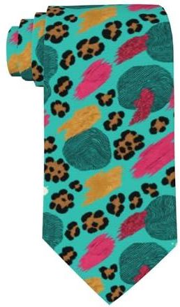 Generic Gribouillage À Imprimé Léopard Cravates Classique Cravate Homme Polyvalente Cravate Pour Affaires Événements Mariage